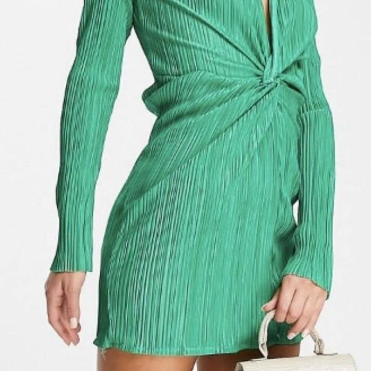 Asos green dress Worn once Going out Party Green - Depop