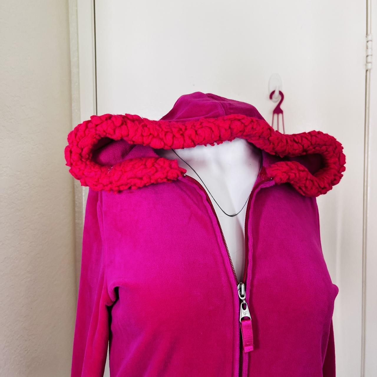 Pink Y2K Justice Zip Up 💘 -Diamond crystals... - Depop