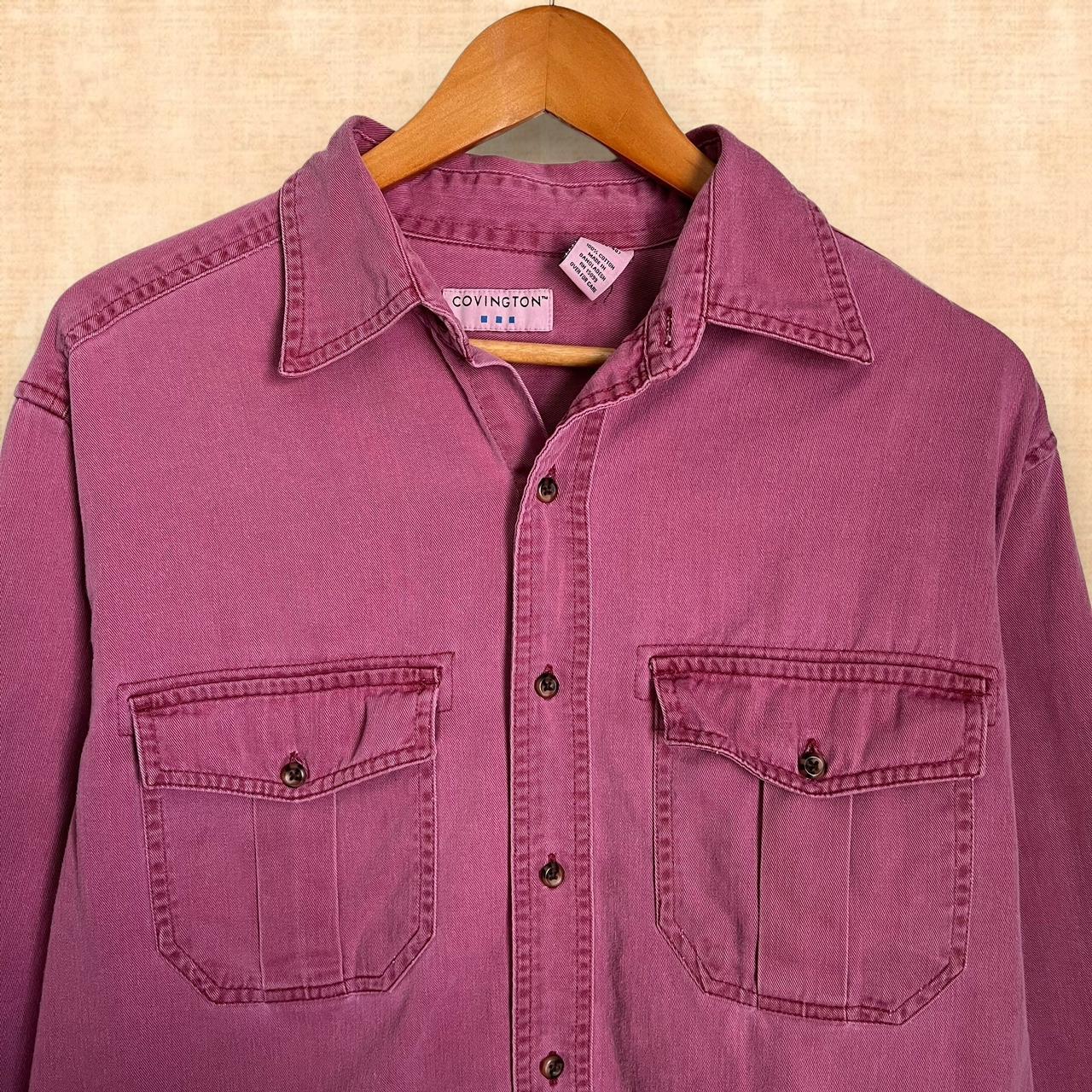 Mens size medium Vintage red button up shirt In... - Depop