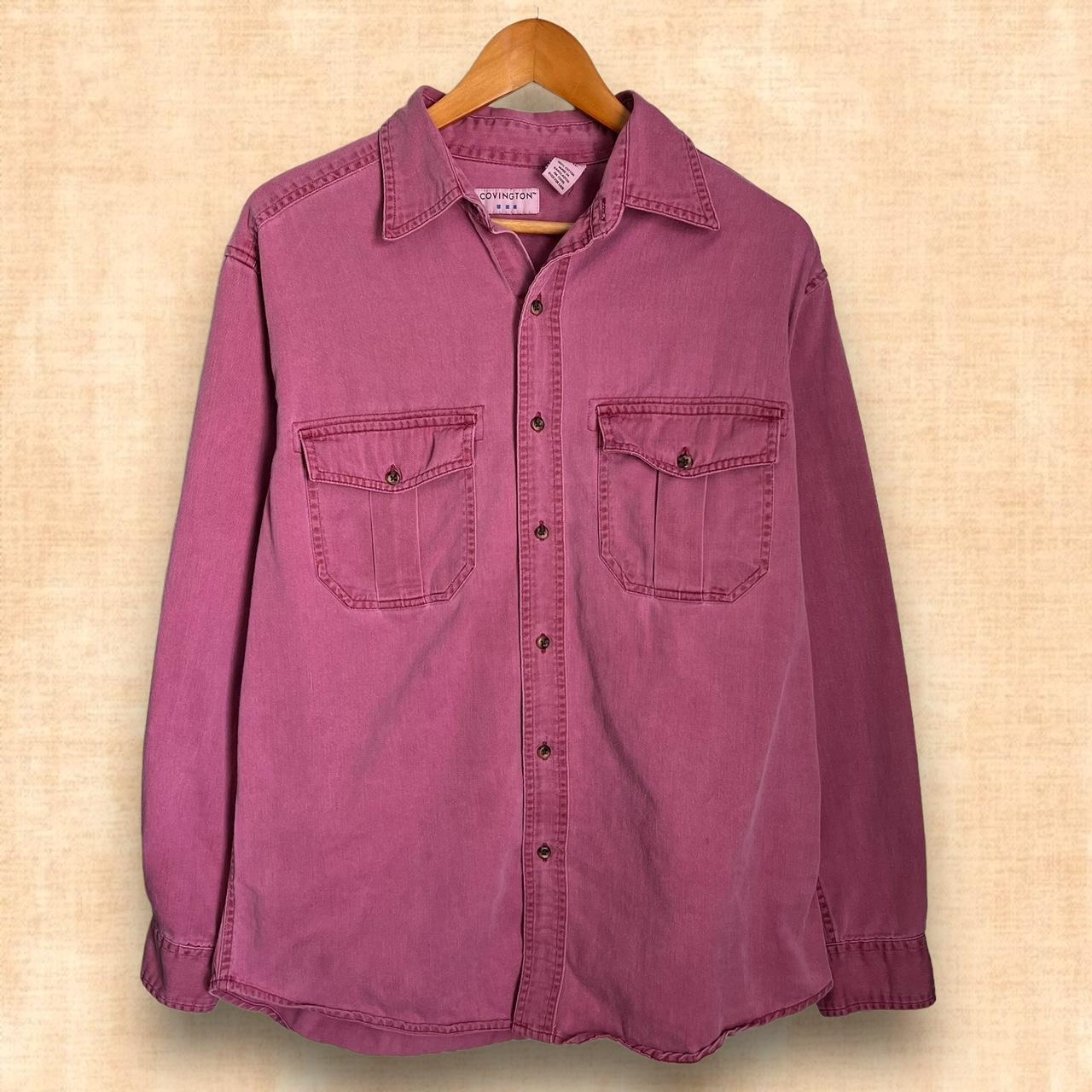 Mens size medium Vintage red button up shirt In... - Depop