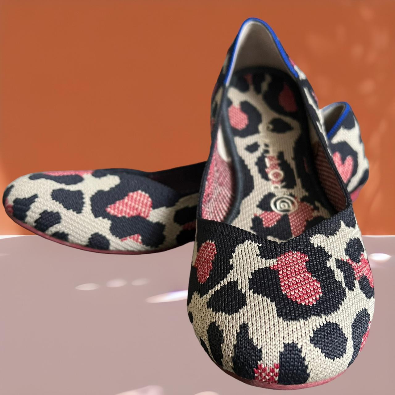 Womens size 8 Leopard print Rothy’s lightweight... - Depop