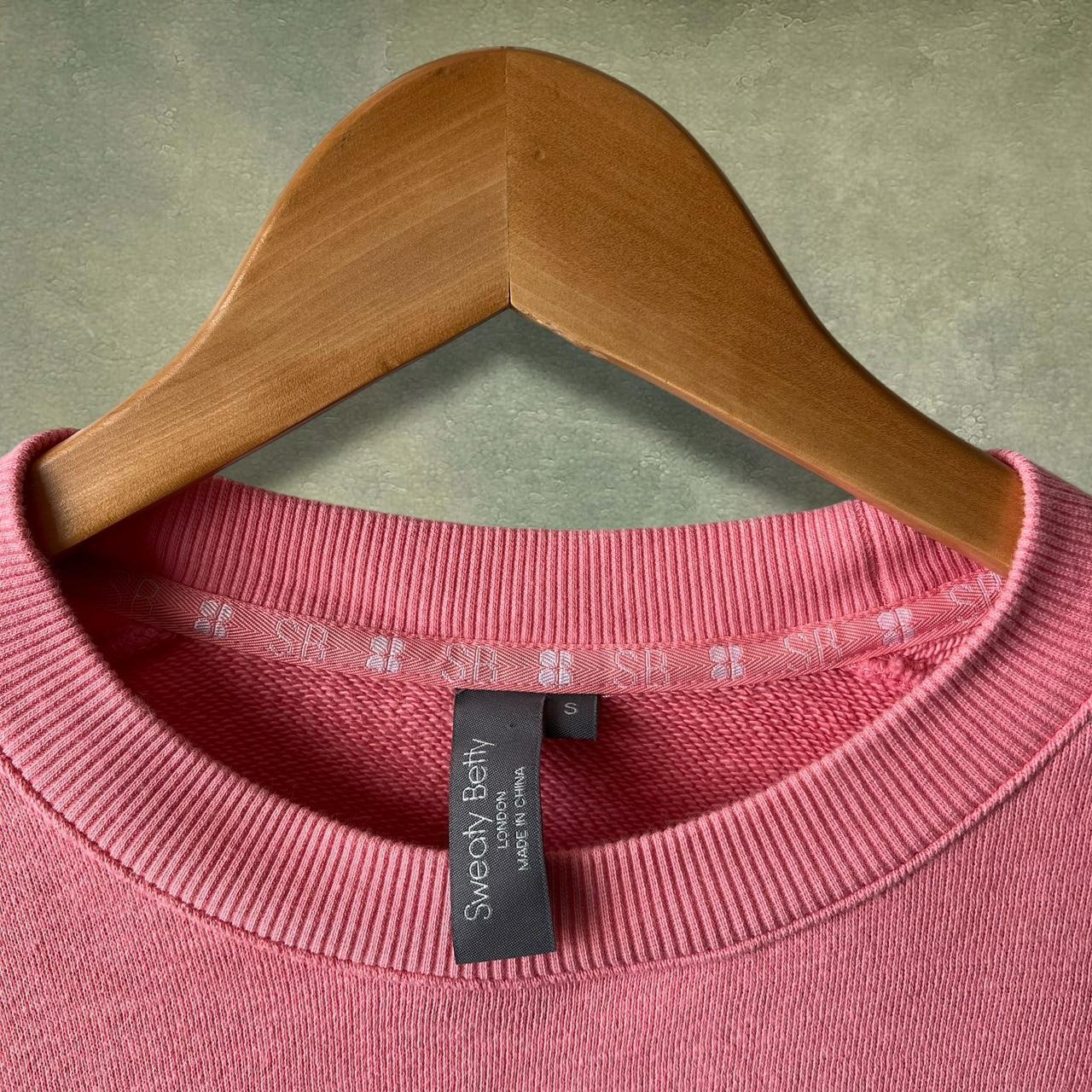 Womens size small Pink sweaty Betty Pink pullover... | Depop