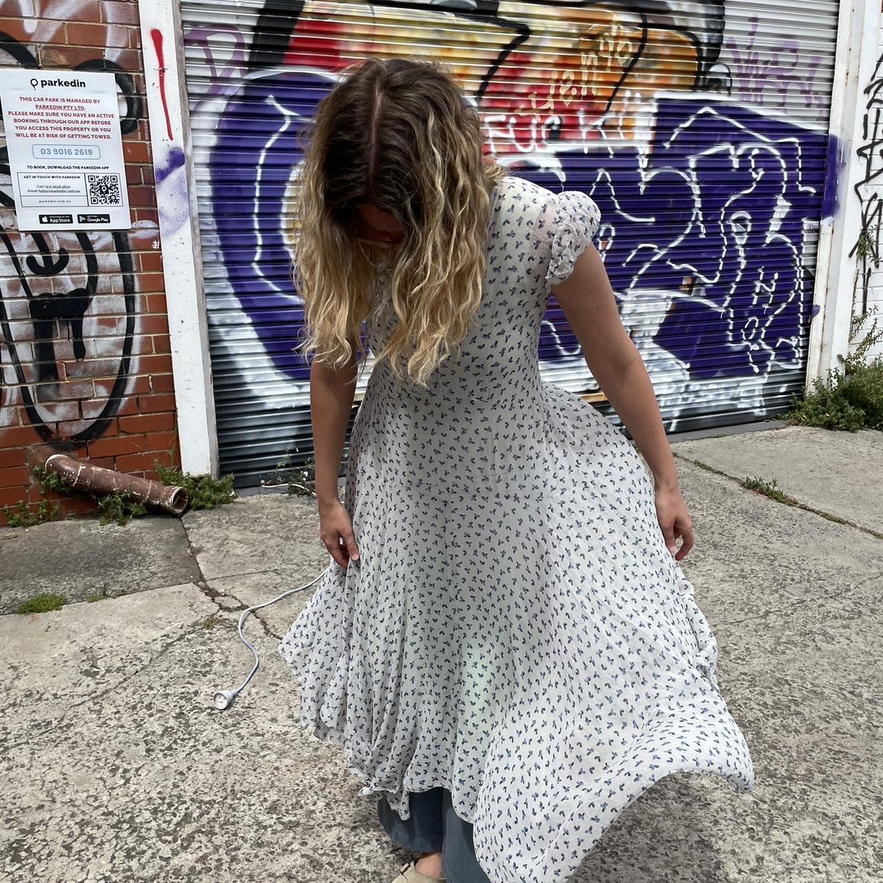 💌 Lee Mathews silk summer sheer dress 💌 Perfect for... - Depop