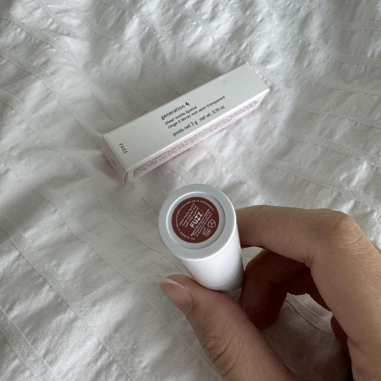 brand new glossier generation G lipstick in fuzz - Depop