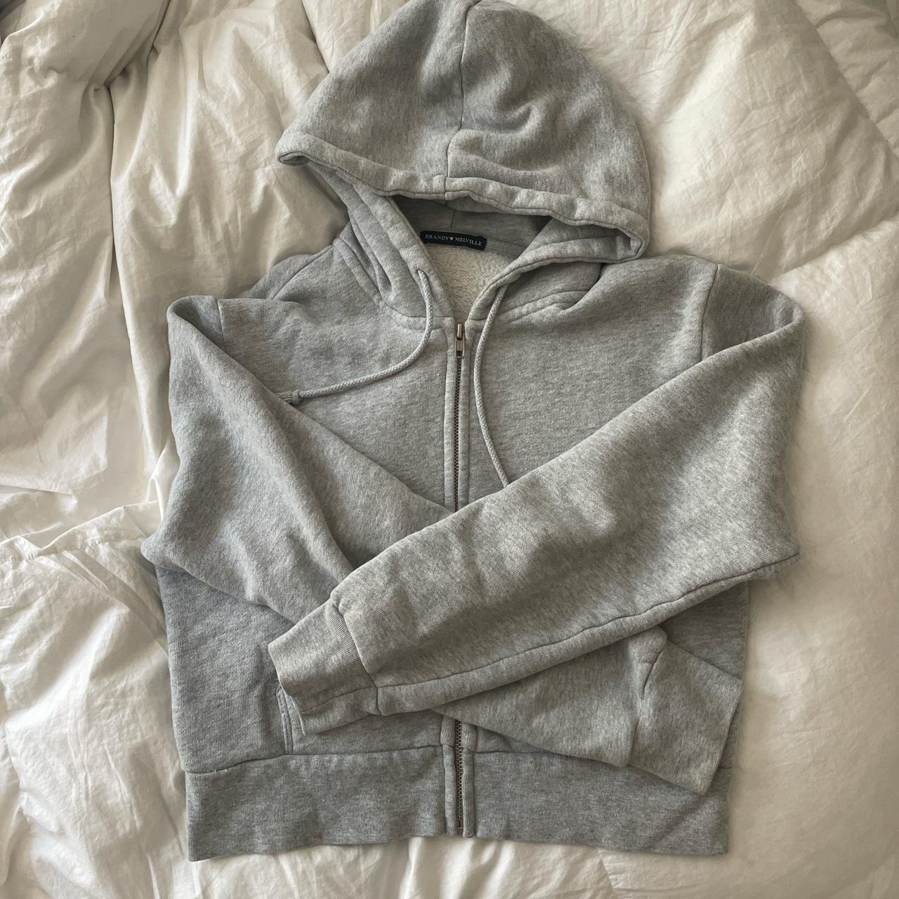 Brandy Melville Women's Grey Jacket | Depop
