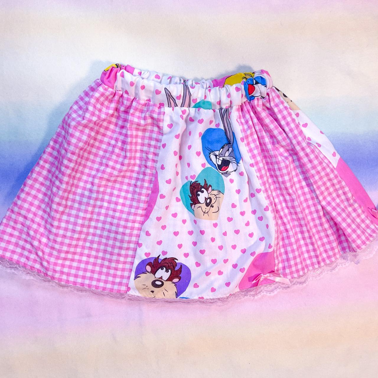 Miss Alphabet Handmade Looney Tunes Skirt Adorable... | Depop