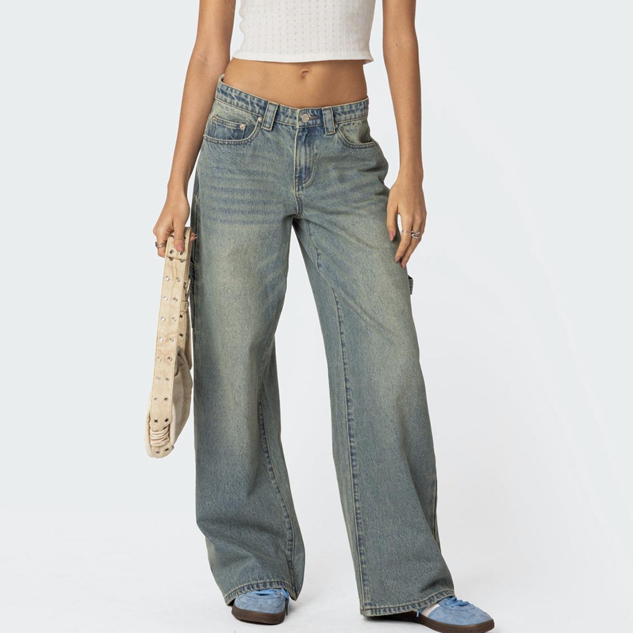 -edikted jeans -brand new with tags -size medium - Depop