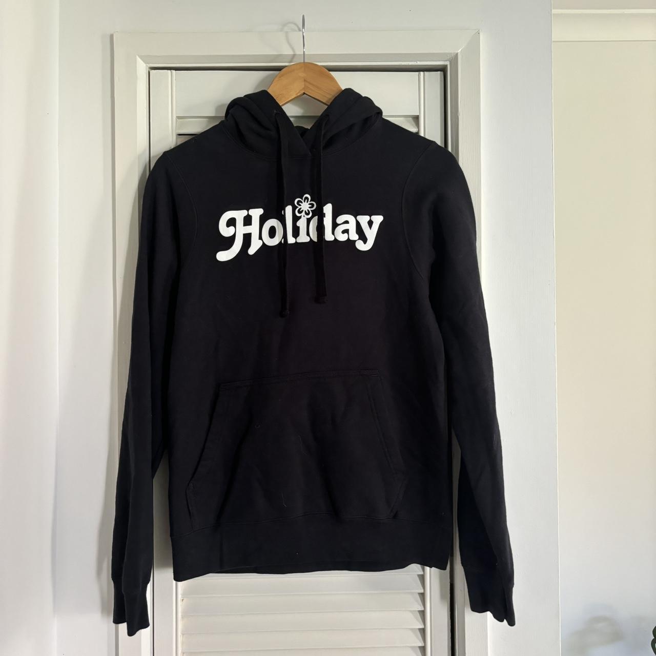 Holliday by Emma Mulholland hoodie White and black... - Depop