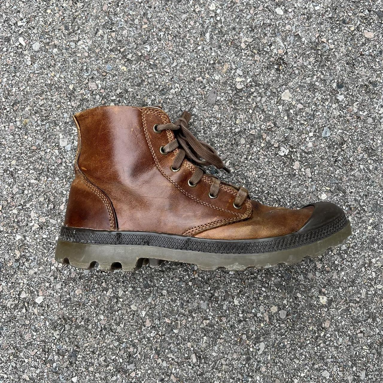Palladium Men's Brown Boots | Depop