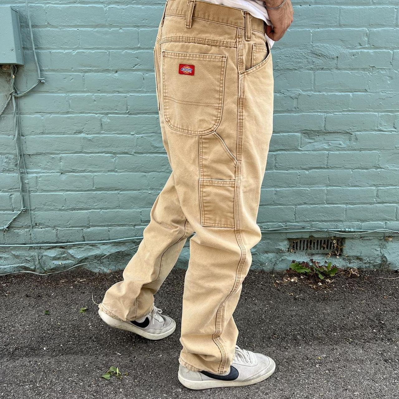 Dickies Men's Tan and Brown Trousers | Depop