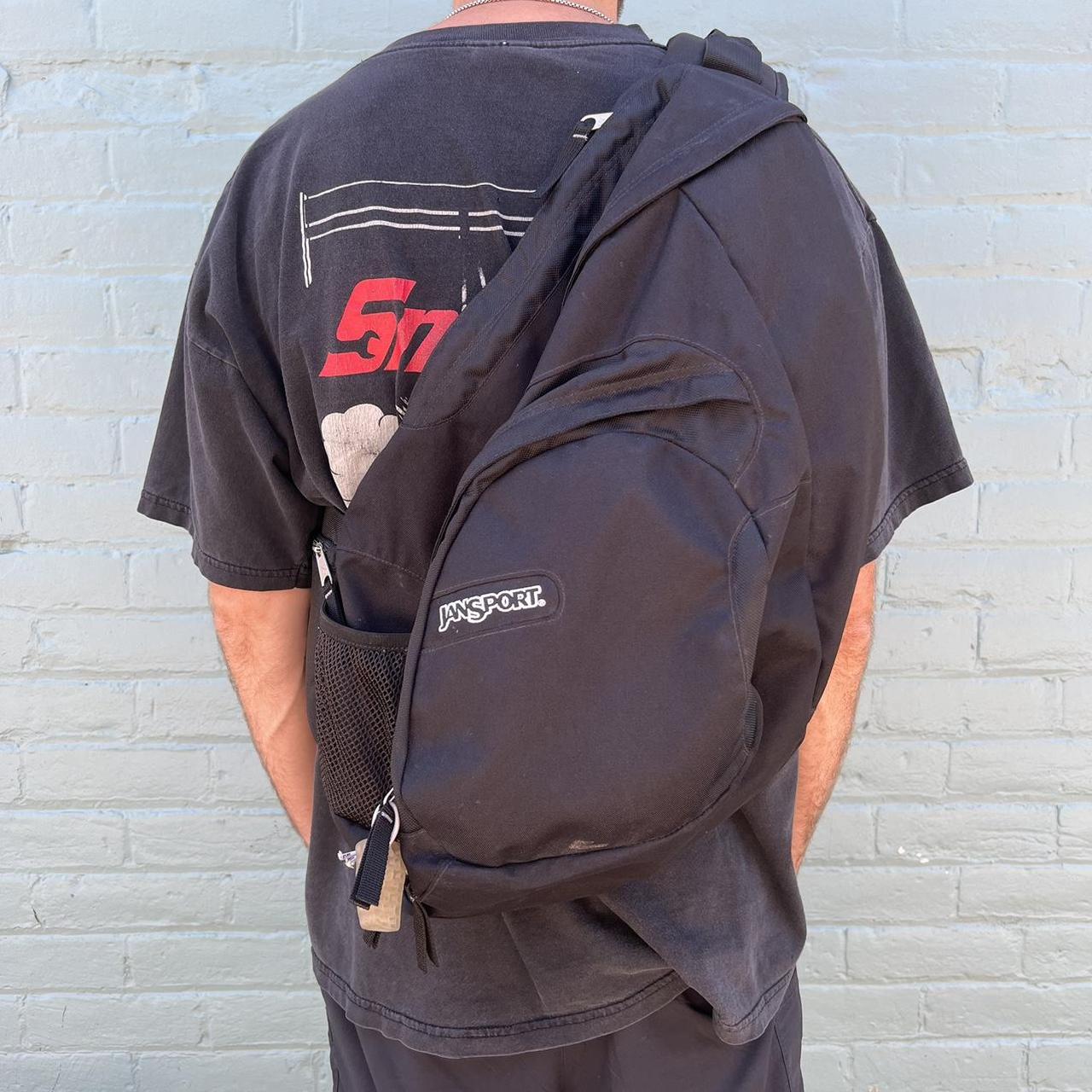 Vintage Jansport sling bag backpack 2000s Y2k... - Depop
