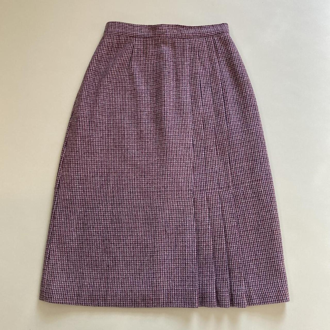 vintage 70s collegiate style tri-pleat wool blend... - Depop