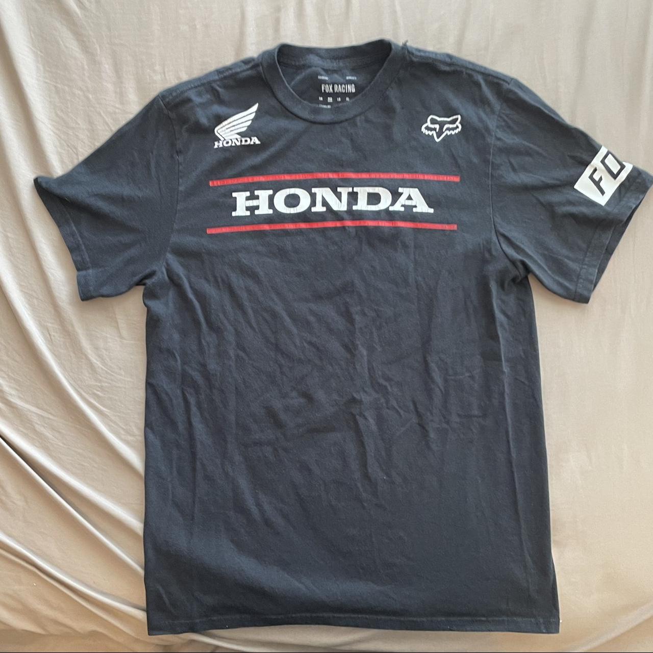 honda motorsports motocross fox racing shirt. some... - Depop
