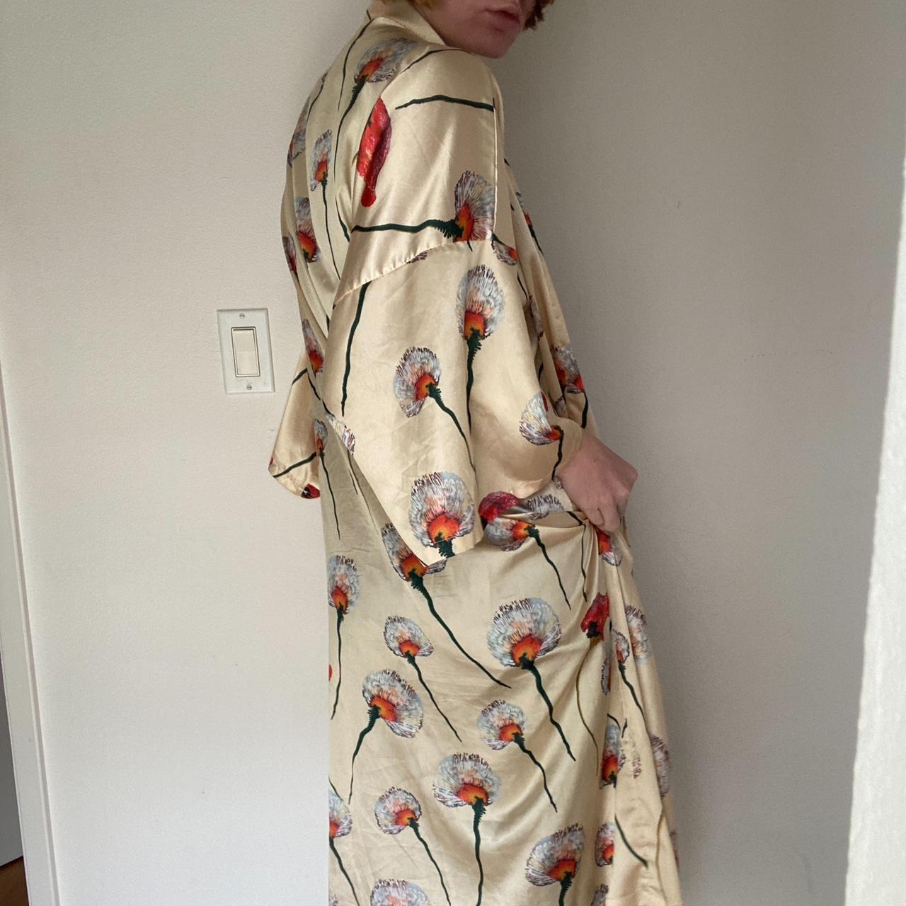 Dandelion fake silk robe. Comes with waste string.... - Depop