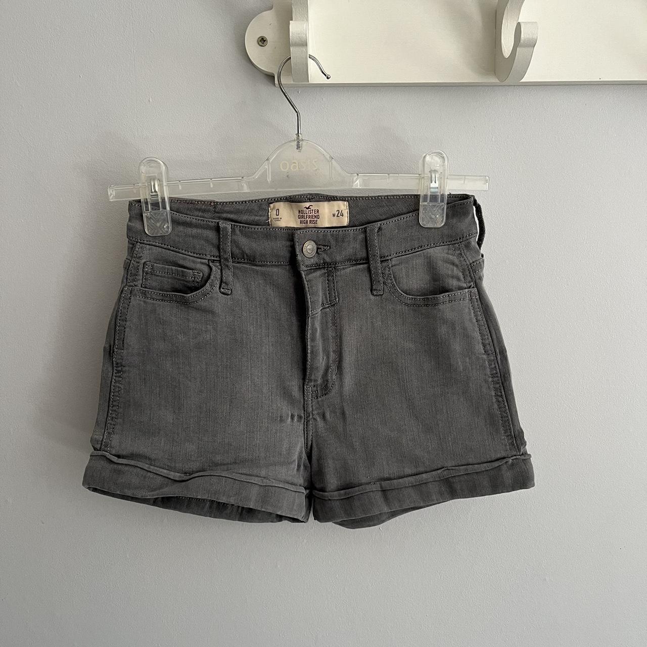 Really cute grey washed denim style shorts!! V comfy... - Depop