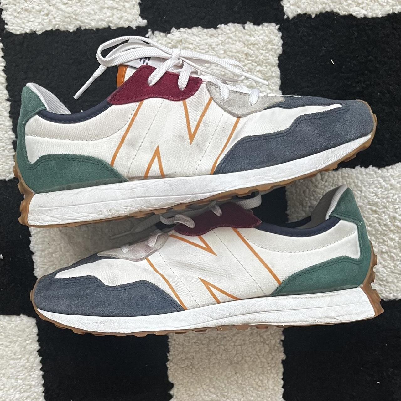 Primary colors new balance 327 w/suede uppers and... - Depop