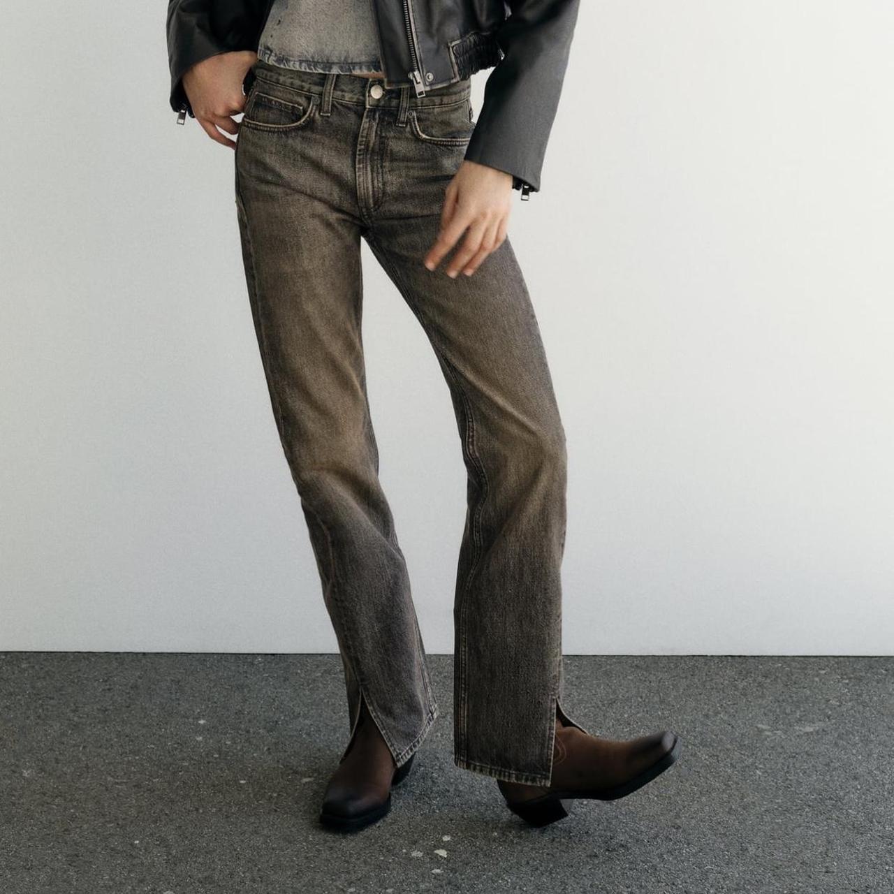 ZARA cowboy flare jeans brand new with tags medium... | Depop