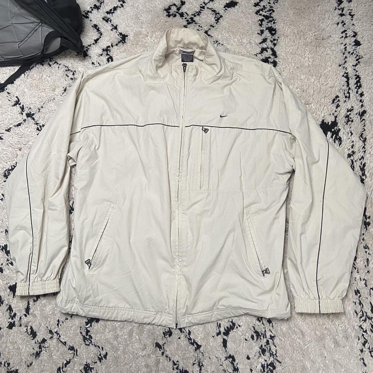 Nike cream jacket Lightweight and very comfy... - Depop