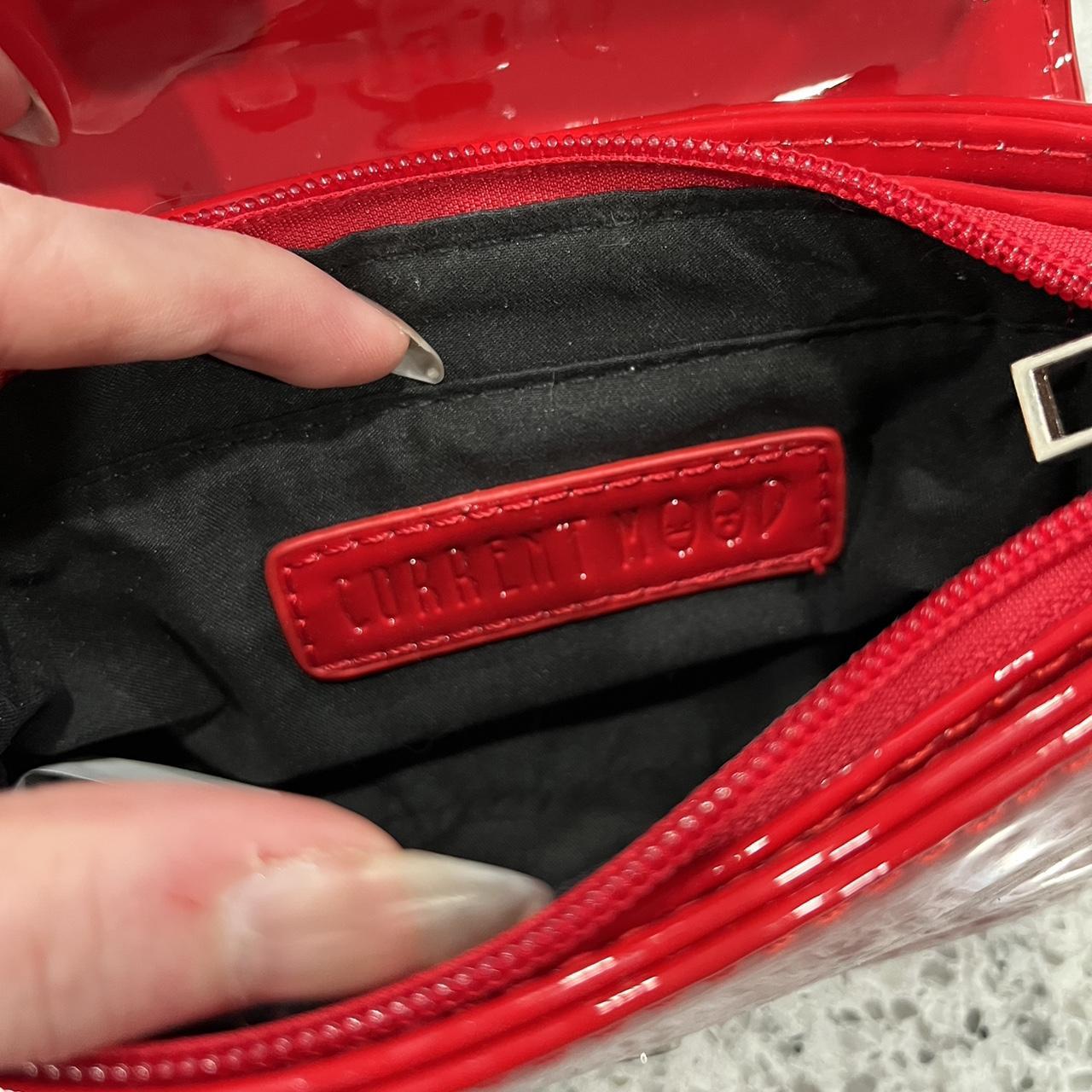Super cute PVC Vinyl Latex like red mini purse with... - Depop