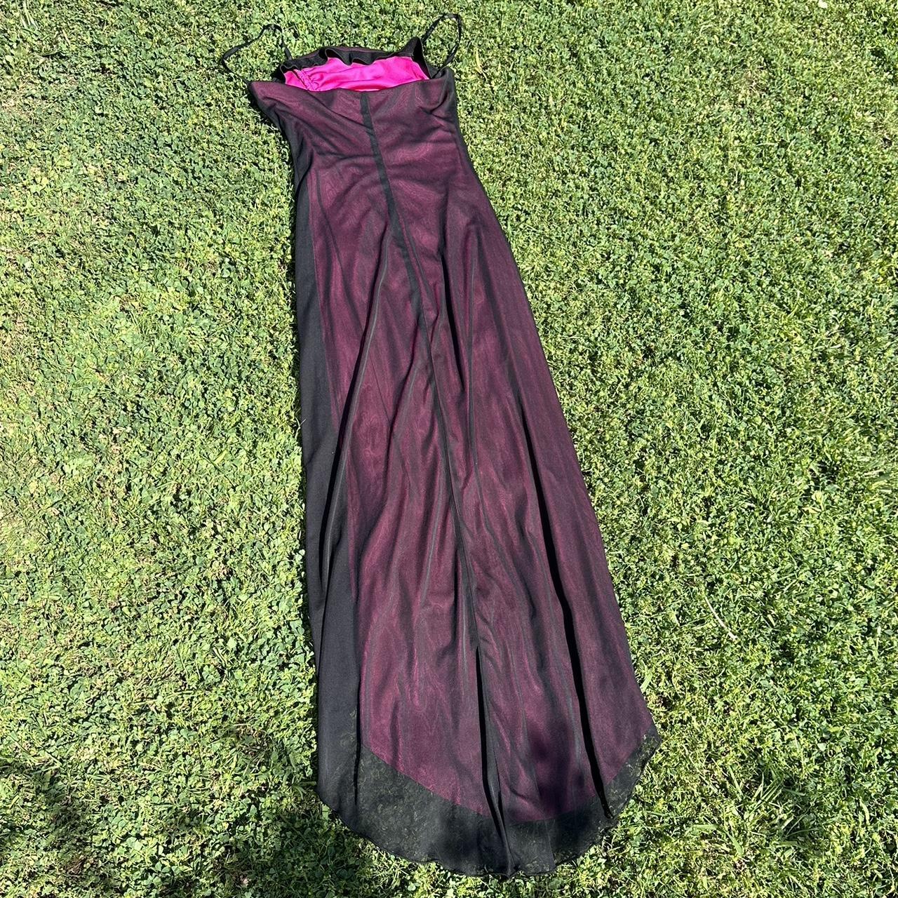 Windsor Womens Black And Pink Dress Depop