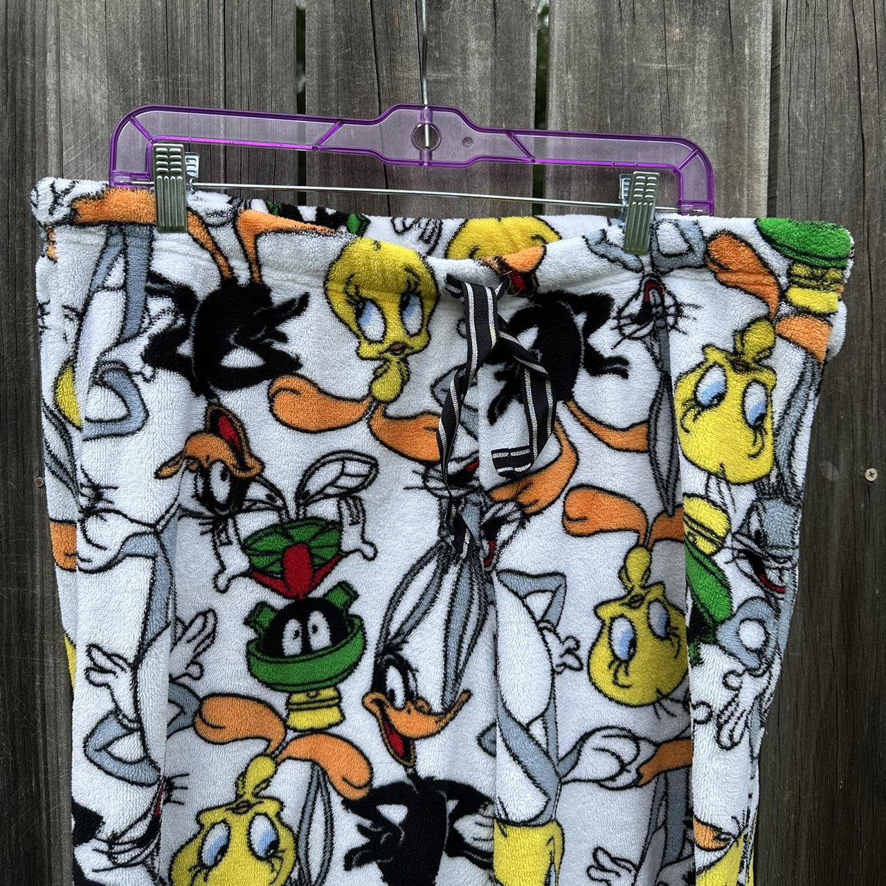 Looney Tunes Pajama Bottoms Waist: 38''-56'' Hip:... - Depop
