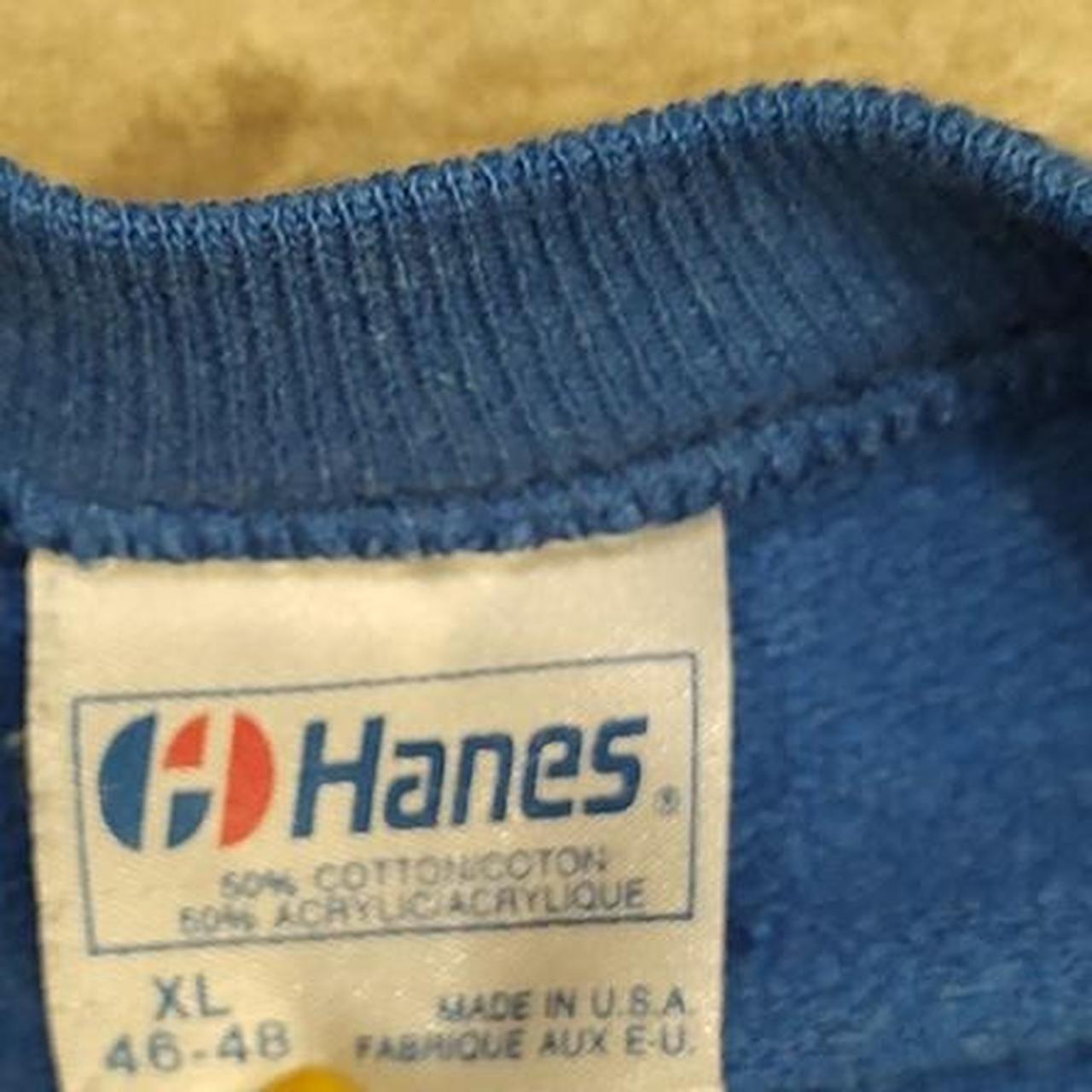 Vintage 80s Hanes Alaska Husky print sweater Size... - Depop