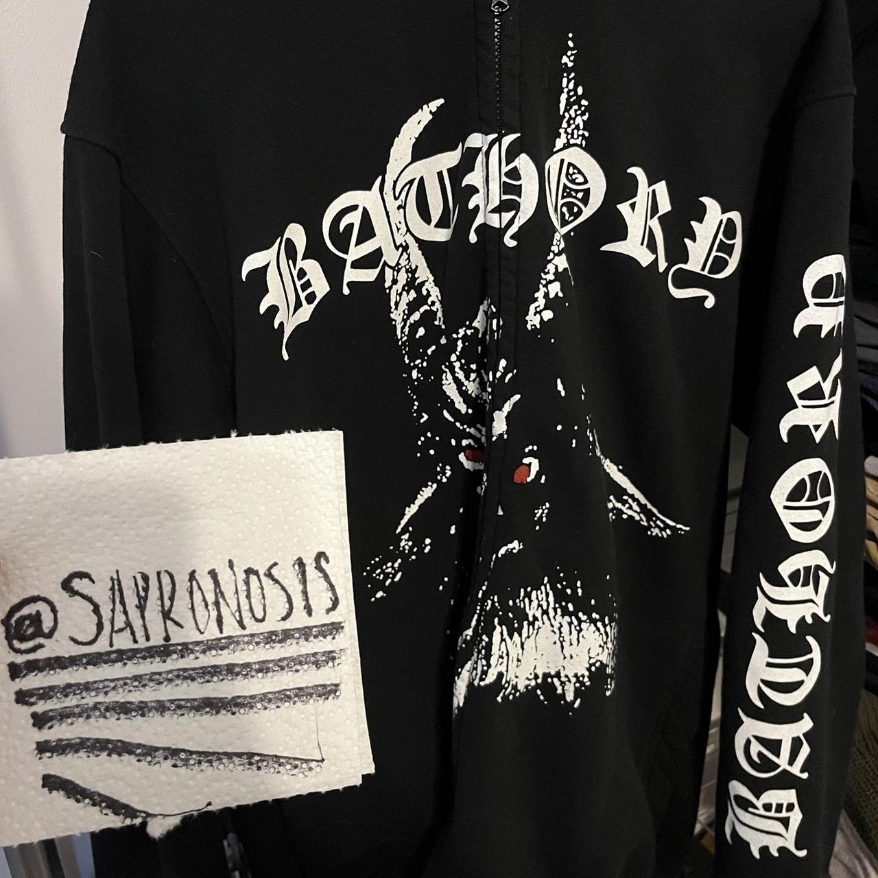 VINTAGE BATHORY ZIP UP JACKET BARELY USED SIZE: XL,... - Depop