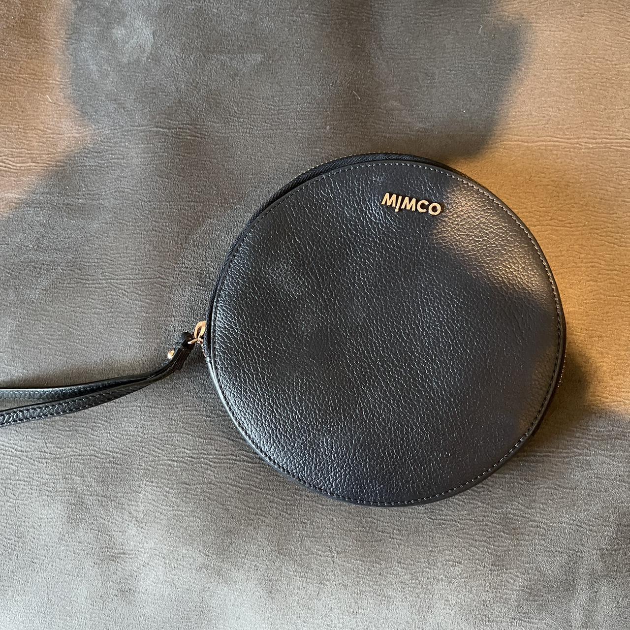 Mimco navy round pouch #mimco #pouch - Depop