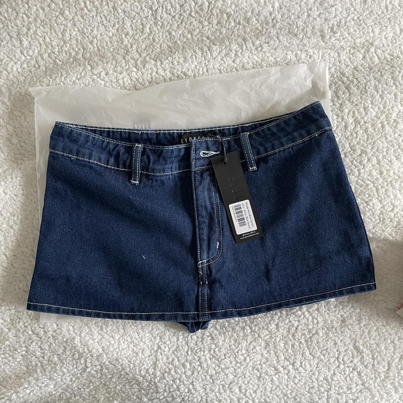 Lioness rhode denim mini skort size 6 BNWT Rp$59 - Depop