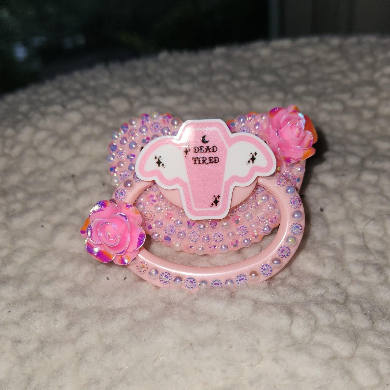 Handmade Dead Tired deco adult pacifier with jelly... - Depop