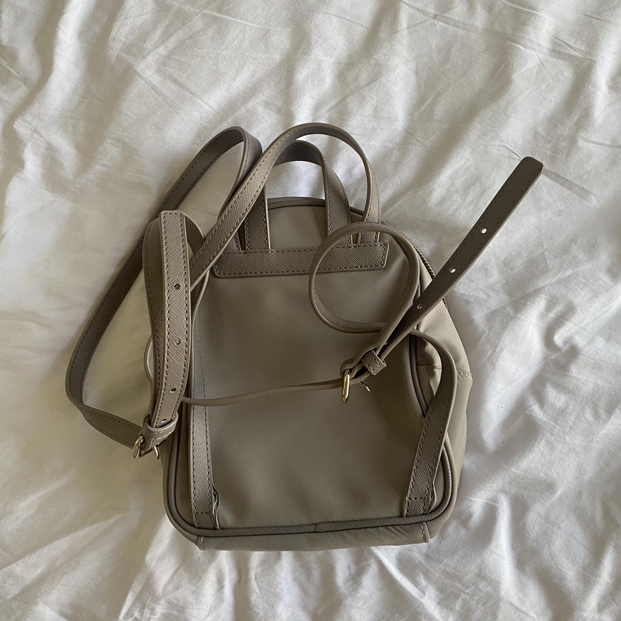 Kate Spade mini backpack - grey waterproof... - Depop