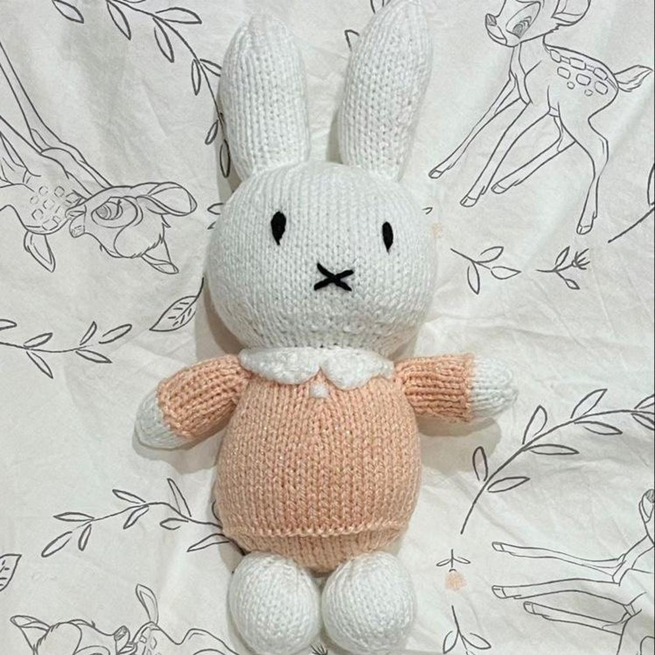 🐇 knitted miffy bunny plushie 🐇 🤍 so cute #miffy... - Depop