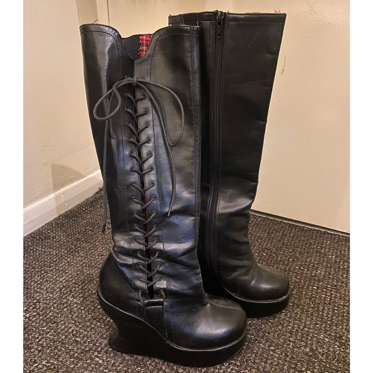 Demonia Bravo 100 Boots Repop as sadly didn’t fit... - Depop