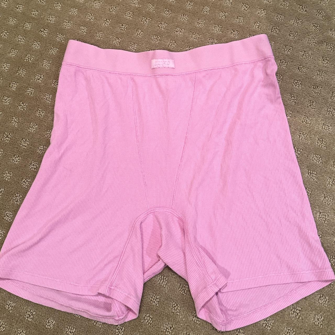 Skims soft lounge boxer in color petal. So comfy... - Depop