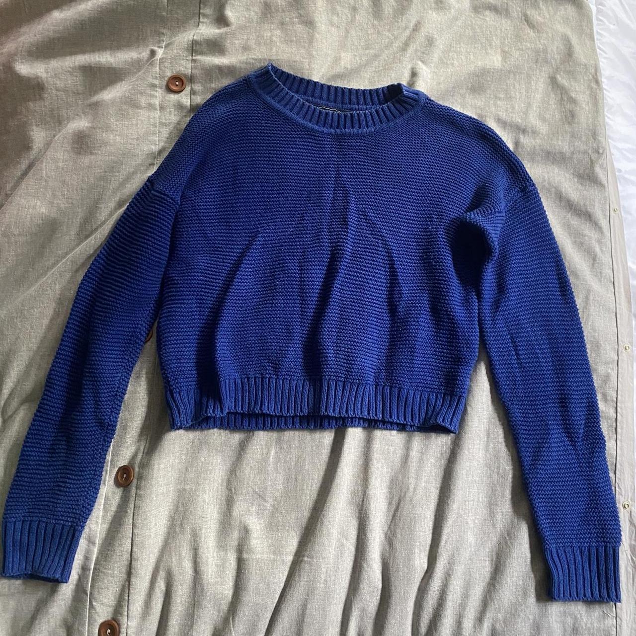 Glassons blue knit jumper - Depop