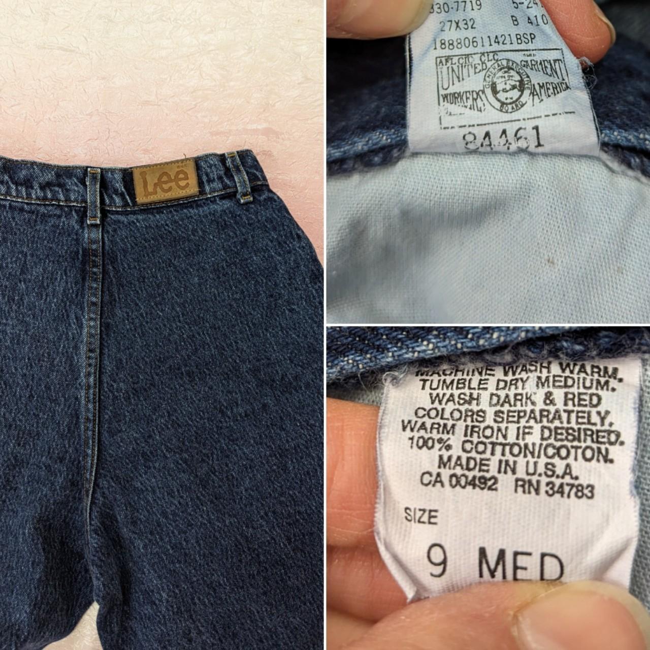 Vintage 80's Lee front yoke pleated jeans.... - Depop