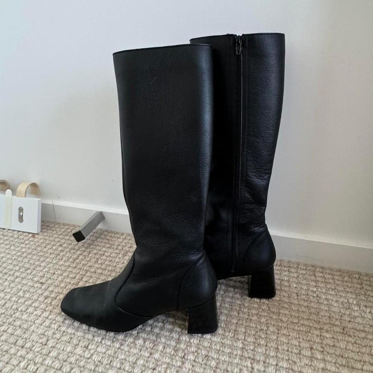 MNG knee high boots Size 37 Repop as don't fit me... - Depop