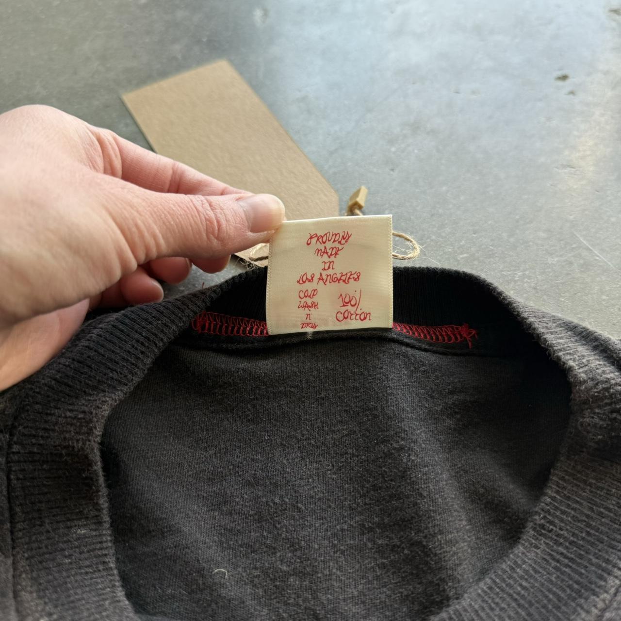 yuremane cropped boxy blank black faded pocket... | Depop