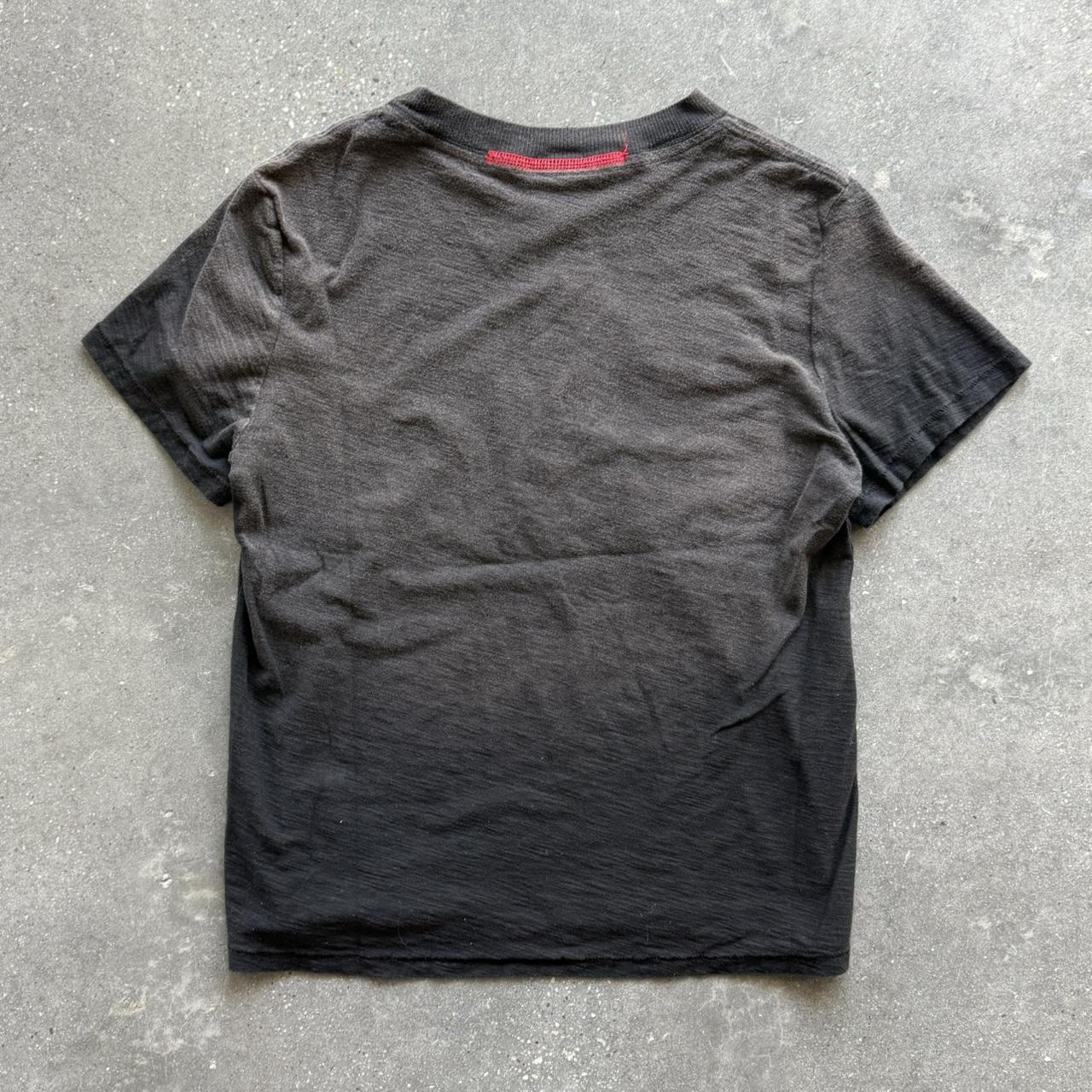 yuremane cropped boxy blank black faded pocket... | Depop