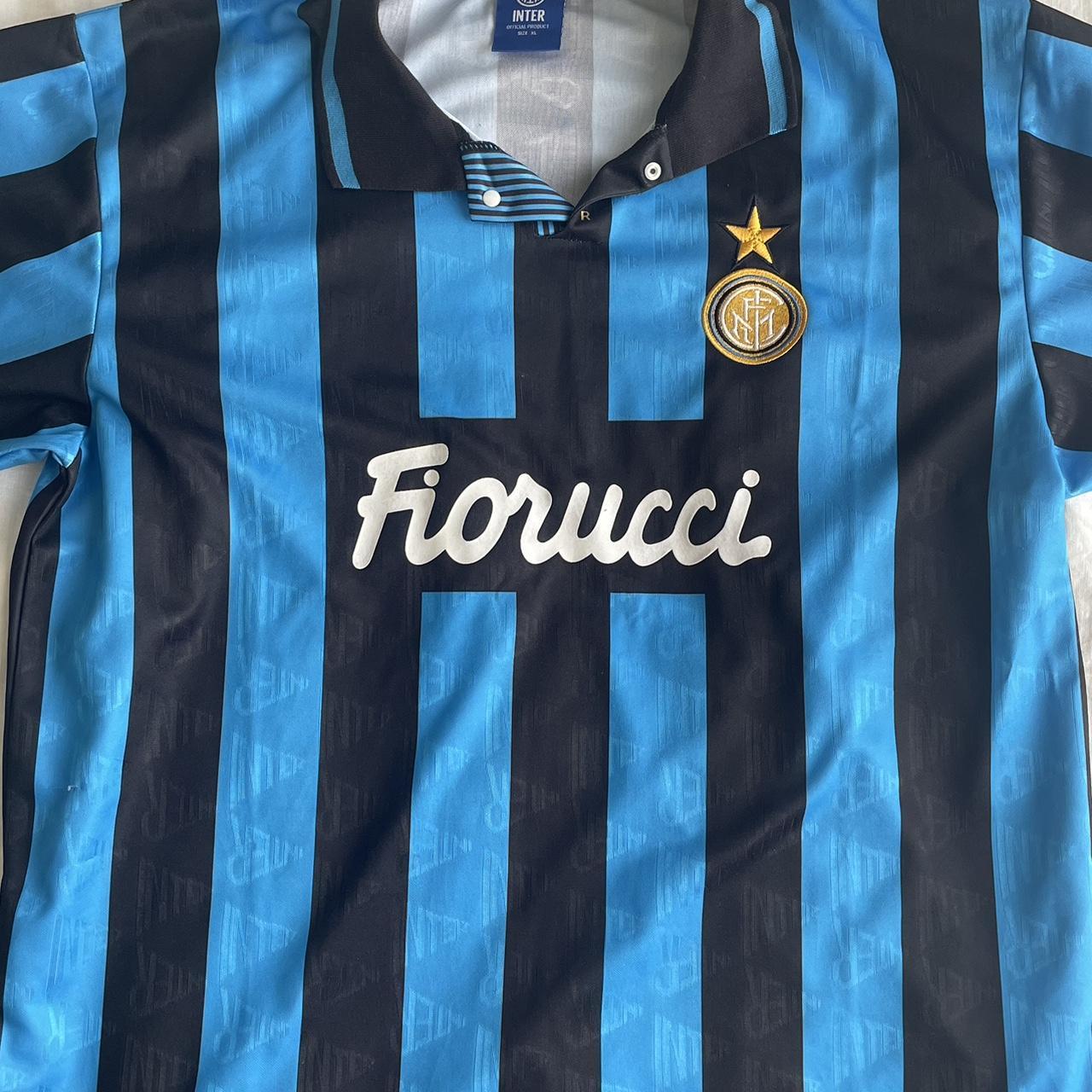 Inter Milan Fiorucci soccer kit jersey Score Draw... - Depop
