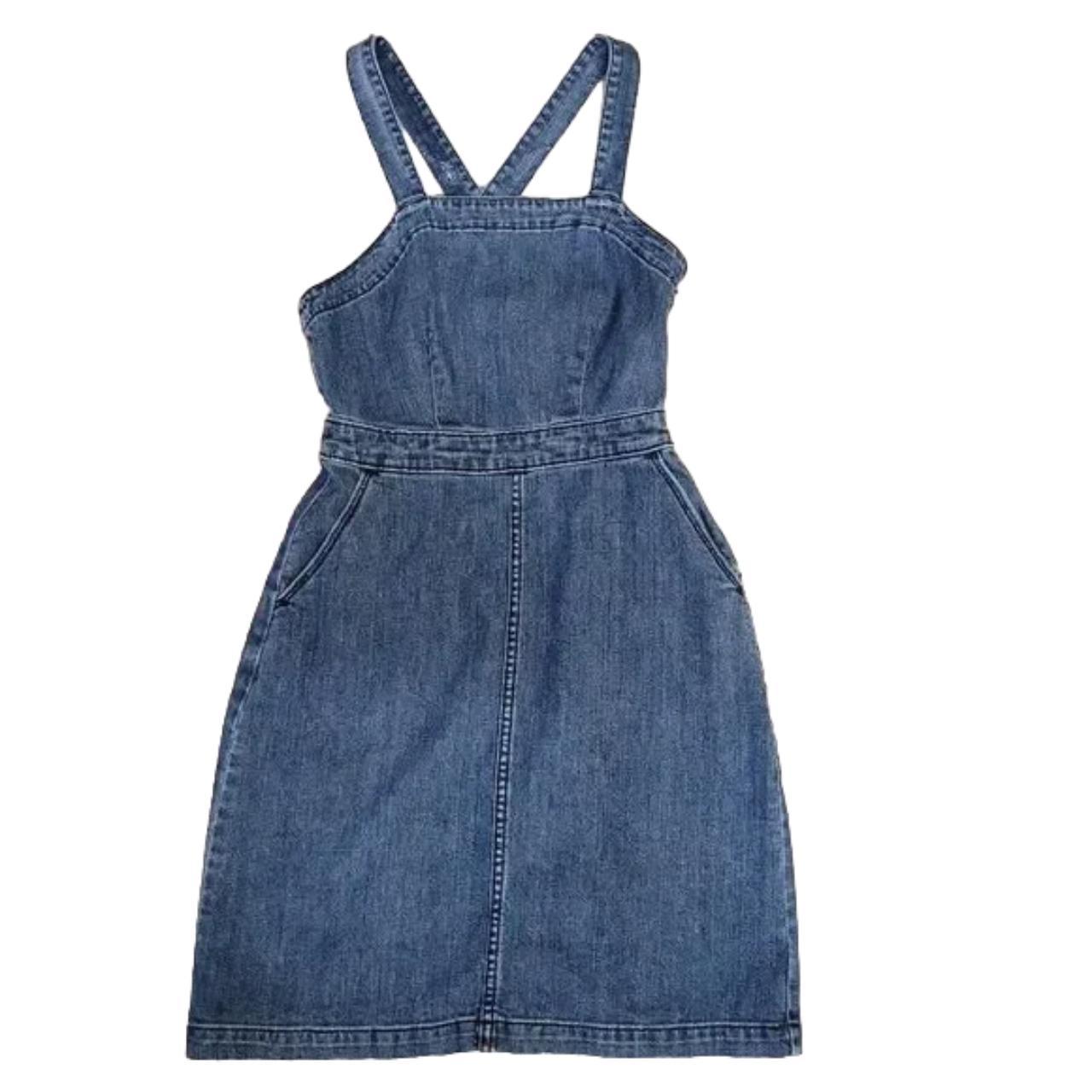 Universal Thread Target Denim Jean Overall Dress... - Depop