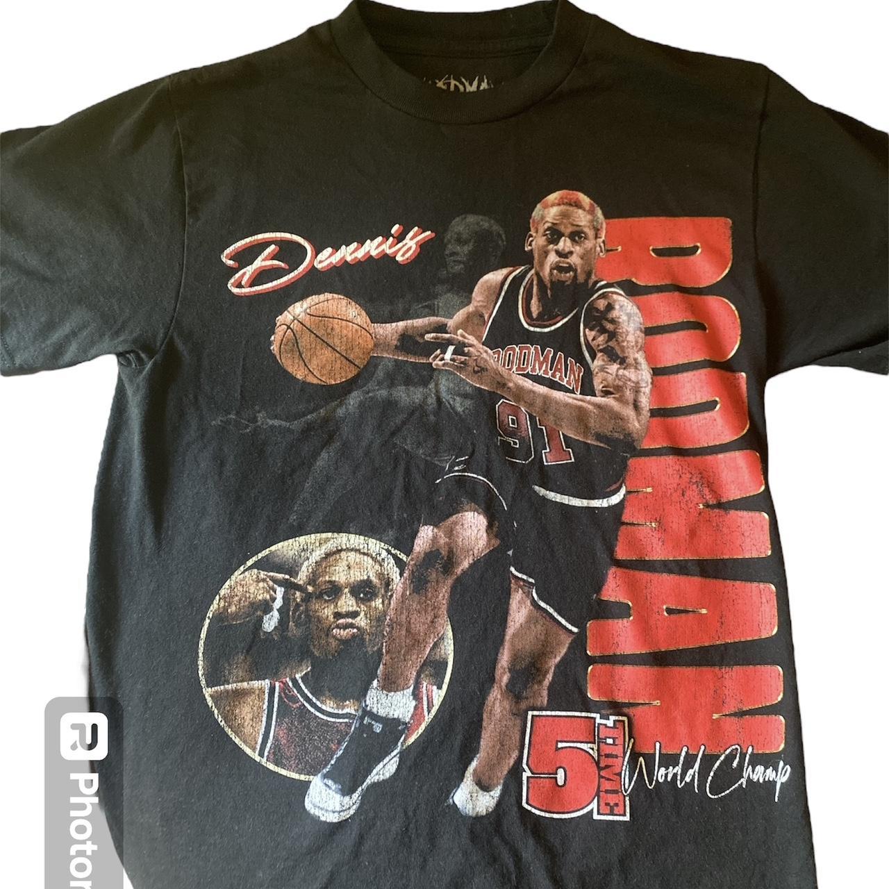 Dennis Rodman graphic tee Worn once Size small - Depop
