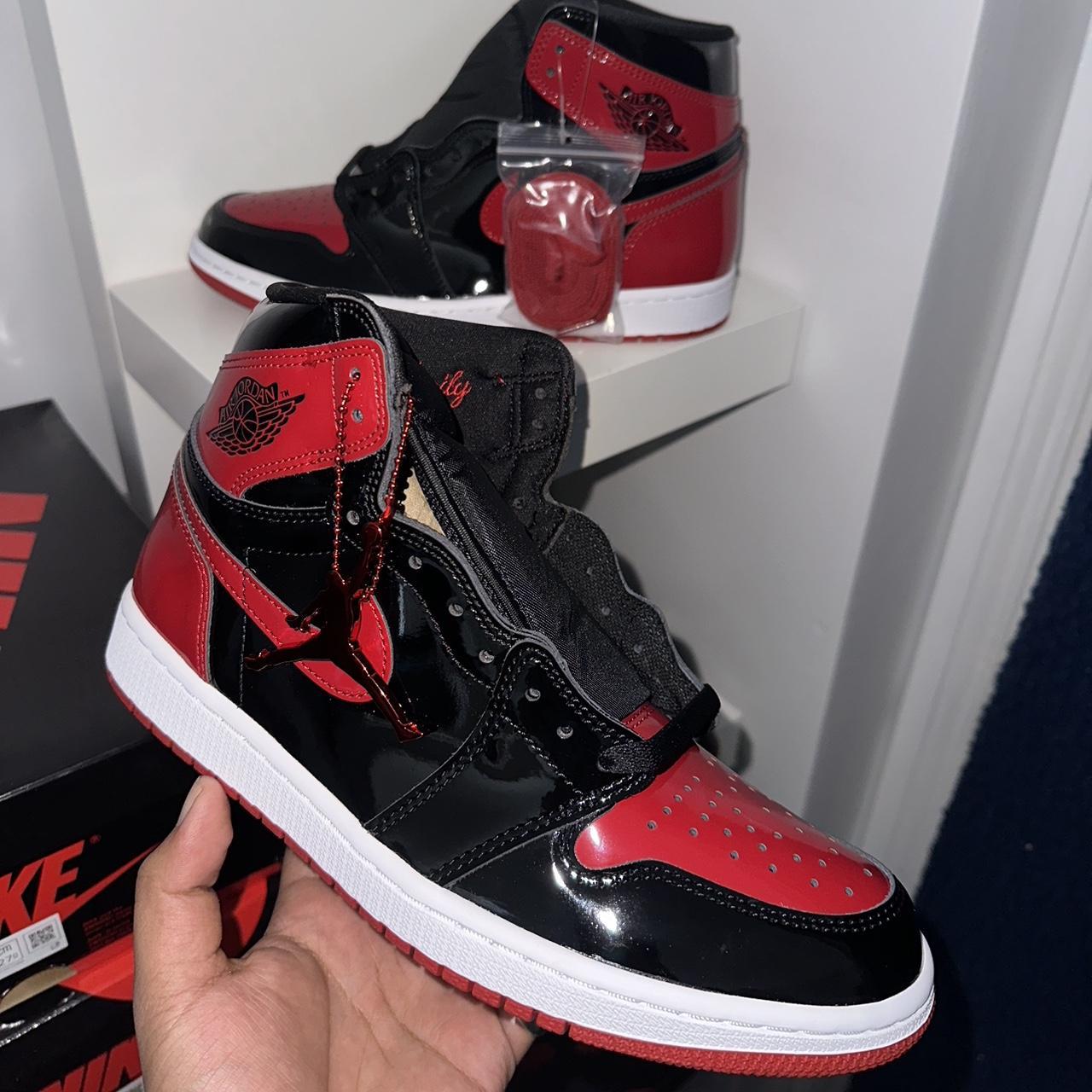 Jordan 1 patent bred 100% authentic - DSWT... - Depop