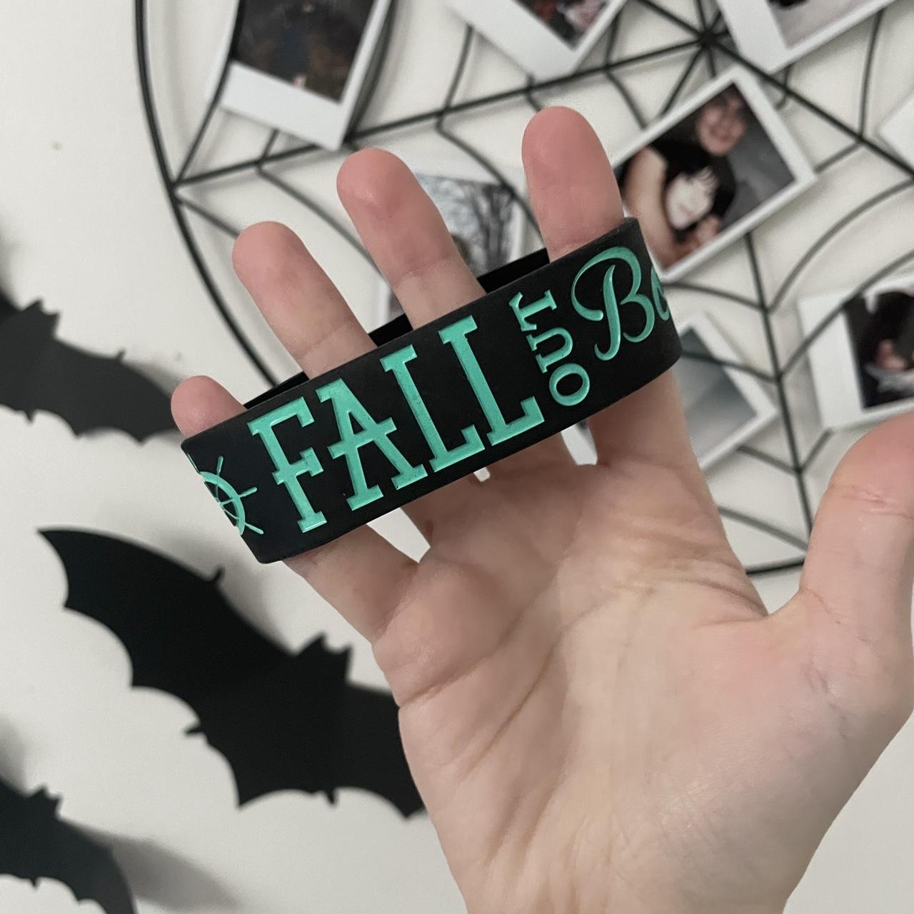 fall out boy rubber bracelet! #falloutboy #emo... - Depop