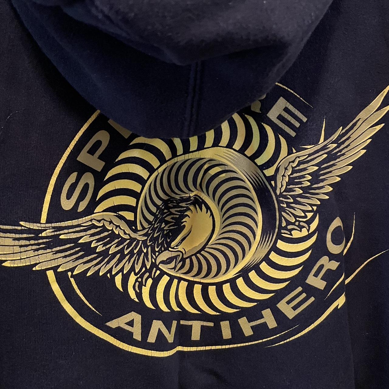 old anti hero x spitfire hoodie real old collab... - Depop