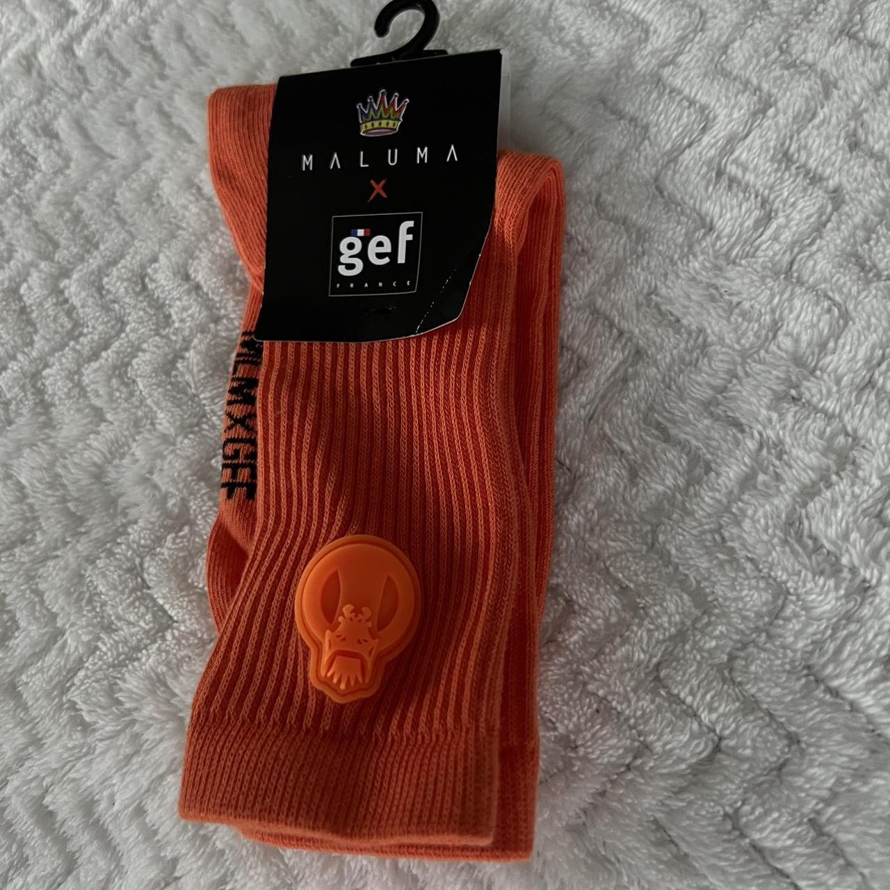 Men's Orange Socks | Depop