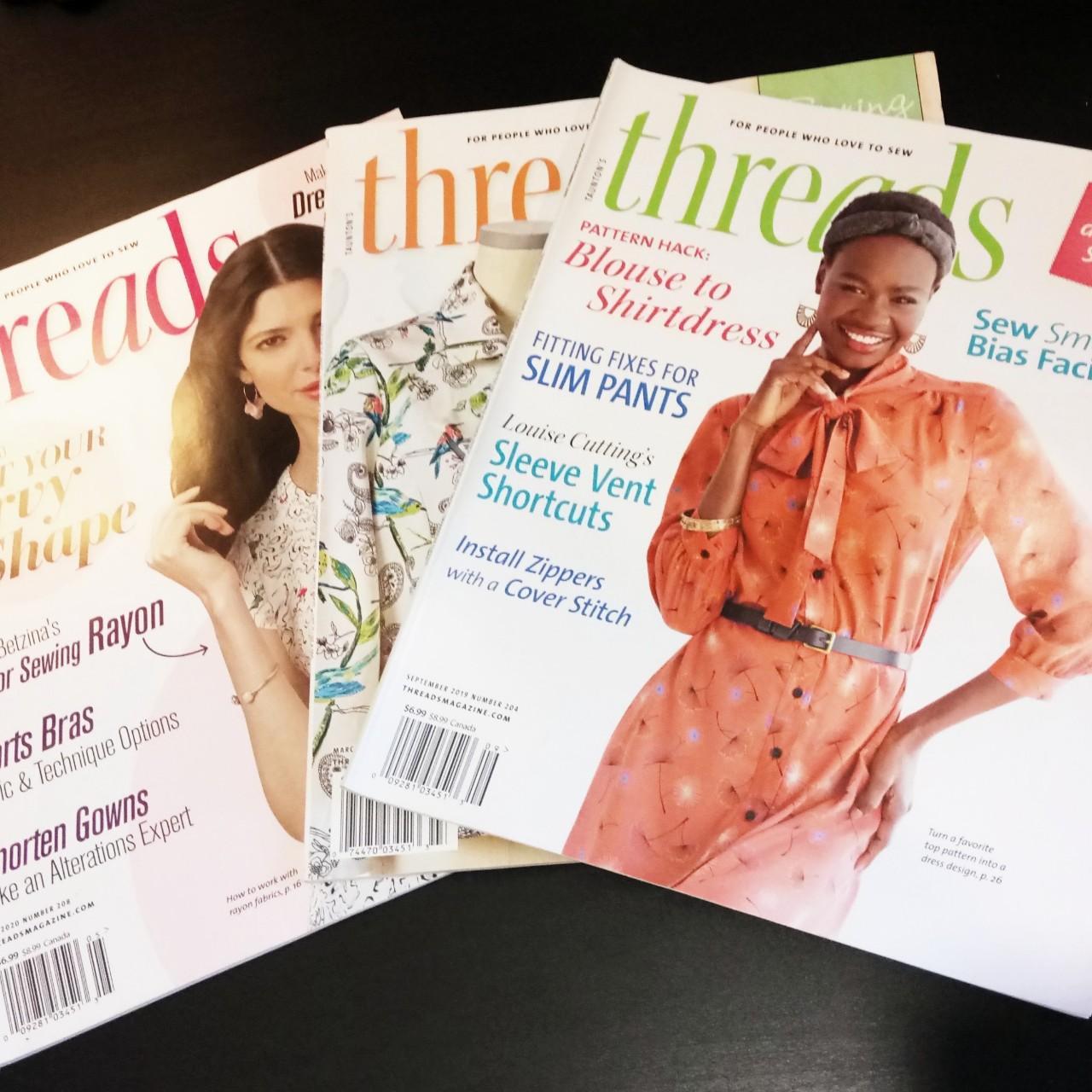 3 issues of Threads Magazine from 2019 and 2020, $27... - Depop