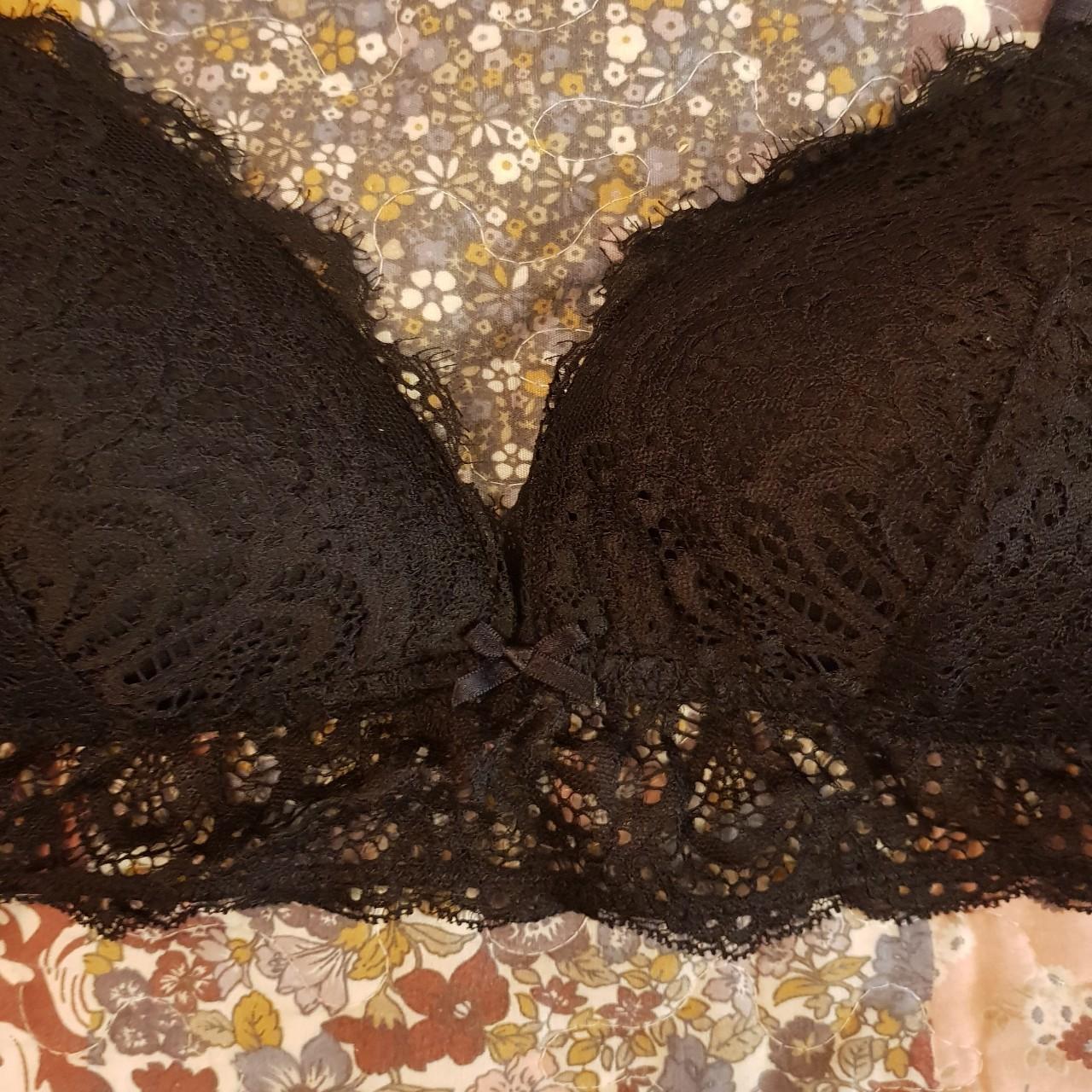 NEW LOOK battenburg padded bralet size UK 34 D/DD,... - Depop