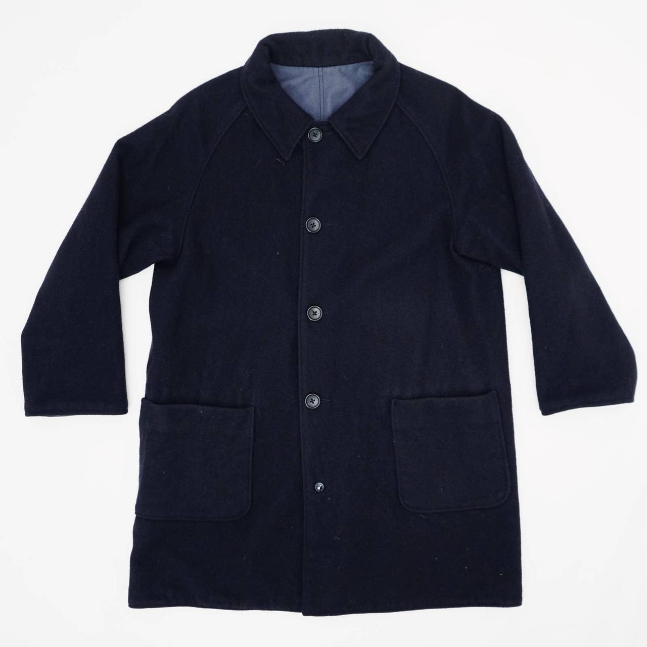 Engineered Garments Women's Blue and Black Jacket | Depop