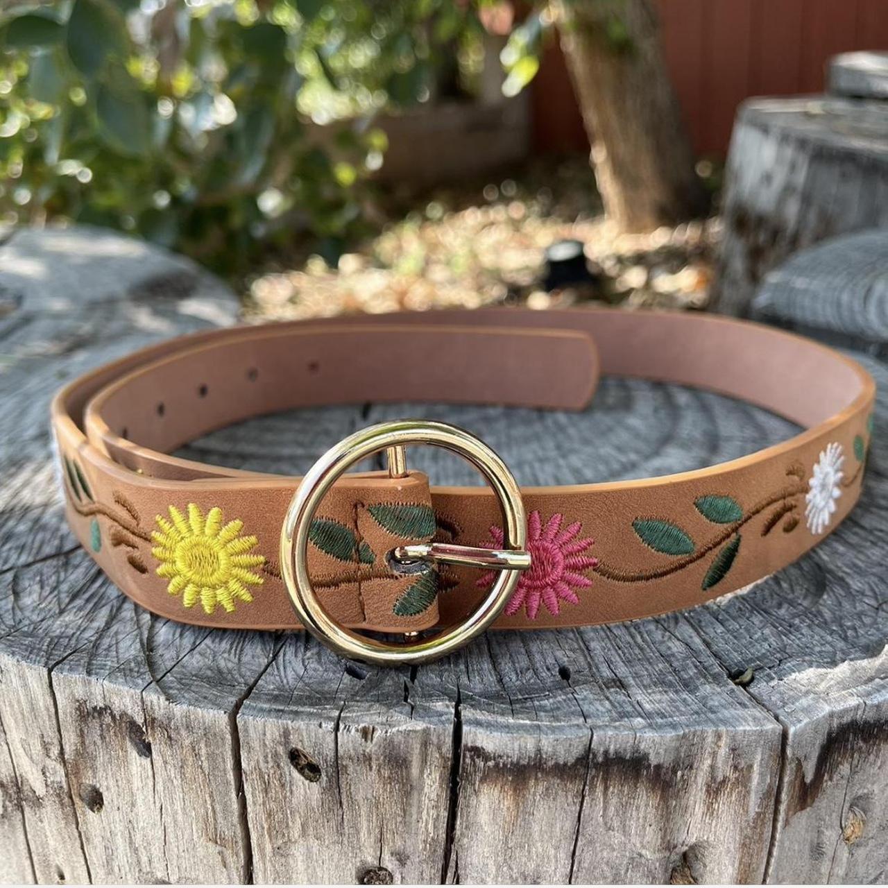 Tan Daisy Hippie Belt 🌻 New Boho chic... - Depop